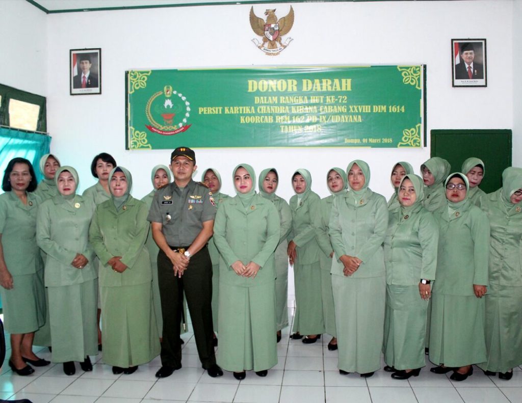 Dalam Rangka HUT Persit Kartika Candra Kirana ke 72 Tahun, Dandim 1614 ...